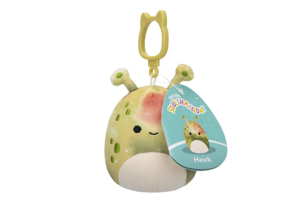 Squishmallows 3.5" Clip On Hawk The Alien Plush – White Scarlett Gift ...