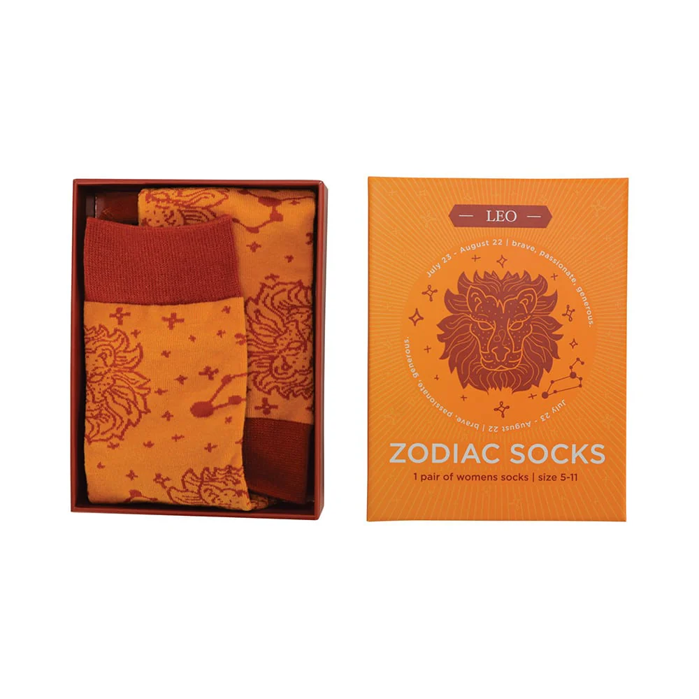 Boxed Socks - Zodiac Leo – White Scarlett Gift & Homewares