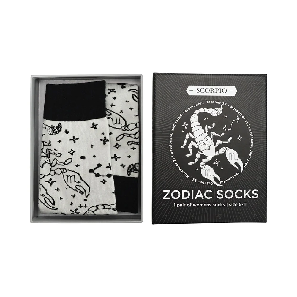 Boxed Socks - Zodiac Scorpio – White Scarlett Gift & Homewares